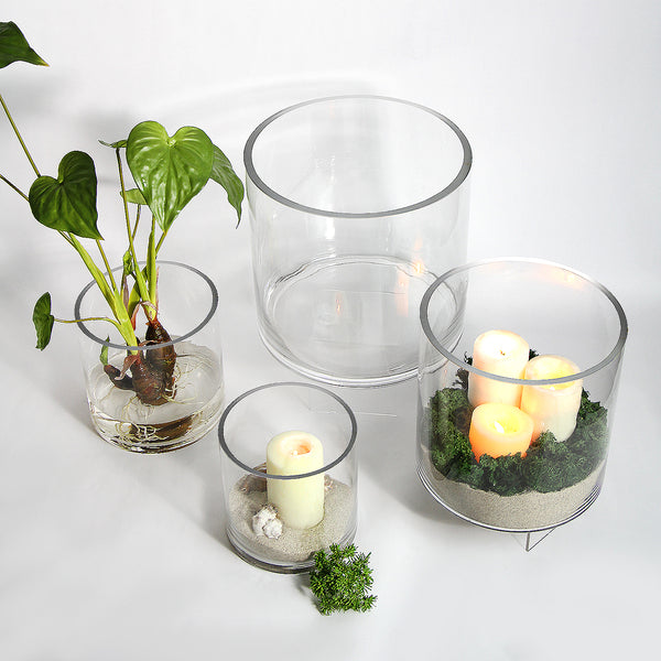 Short Glass Cylinders - Wholesale Case