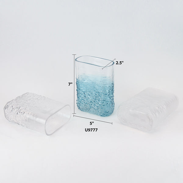 Echo Glass Vase Decorative Glass Container - Wholesale Case