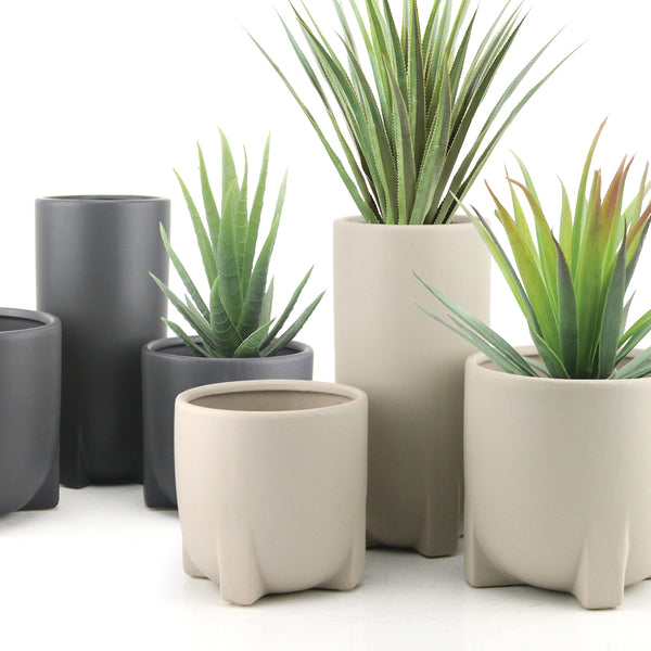 Smooth Organic Ceramic Pots / Planters - Wholesale Case