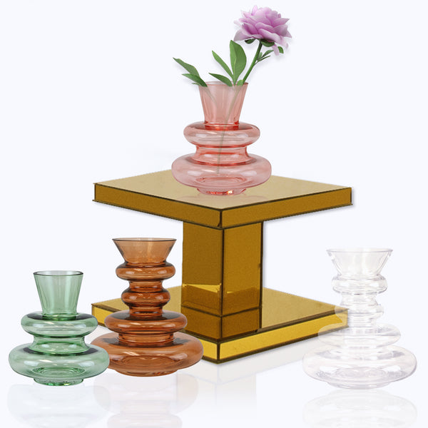 Kappa Designer Glass Bud Vases - Wholesale Case